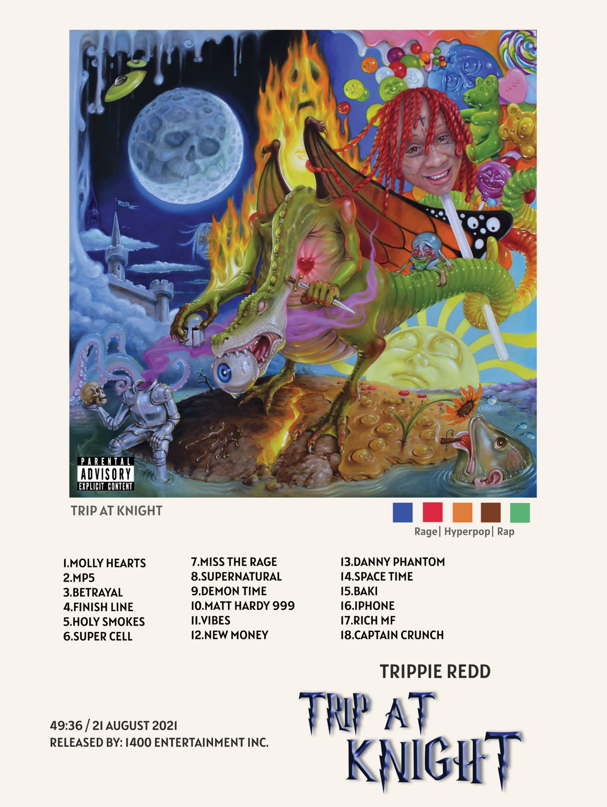 TRIPPIE REDD - TRIP AT KNIGHT – CulturedPrint